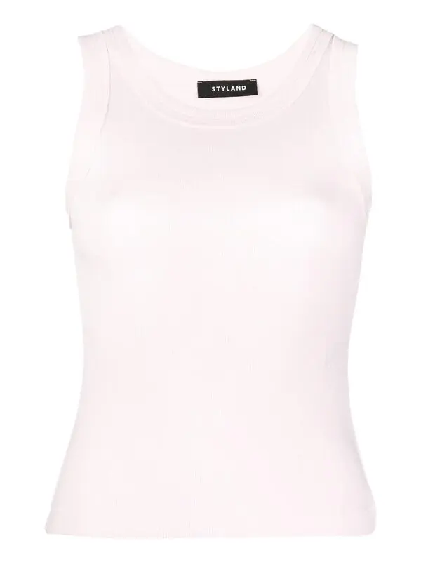 STYLAND Organic Cotton Vest Top - Pink