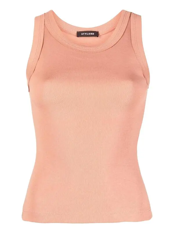 STYLAND Organic Cotton Vest Top - Neutrals