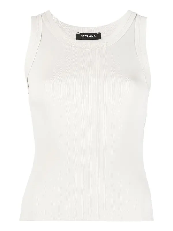 STYLAND Organic Cotton Vest Top - Grey