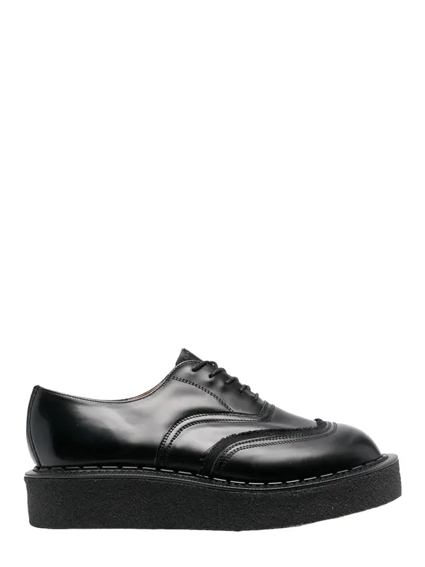 Comme Des Garçons Leather Oxford Shoes - Black