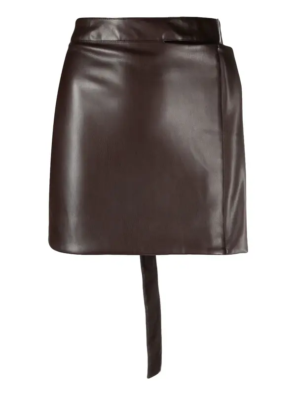 Eckhaus Latta High-waisted Mini Skirt - Brown
