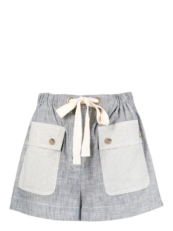 Ulla Johnson Drawstring-waist Shorts - Blue