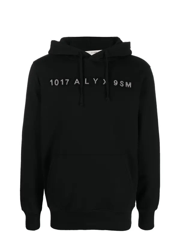 1017 Alyx 9sm Studded Logo Hoodie - Black