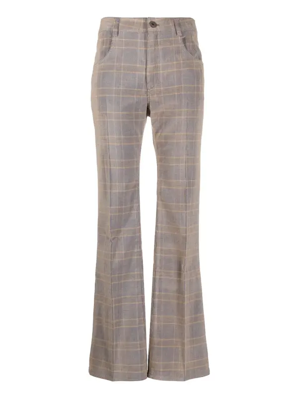 Alexander McQueen High-waisted Flared Trousers - Neutrals