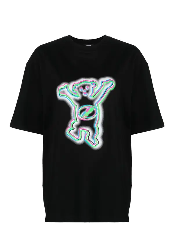 We11Done Teddy Print T-shirt - Black