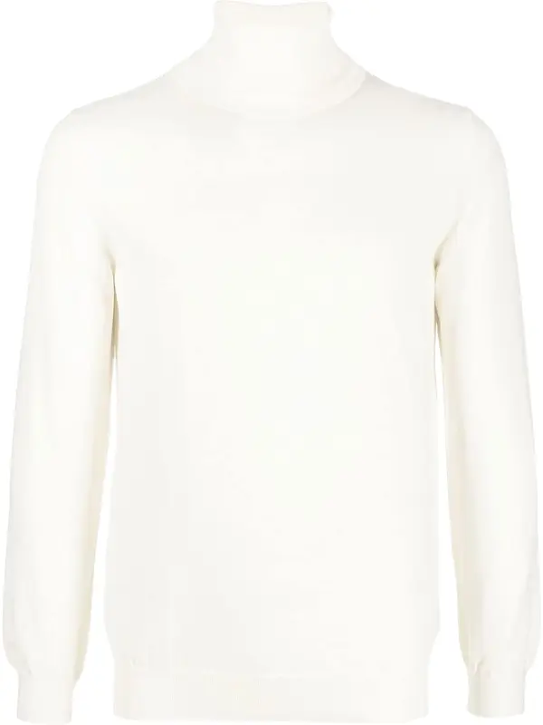 ZANONE Long-sleeve Roll-neck Jumper - White