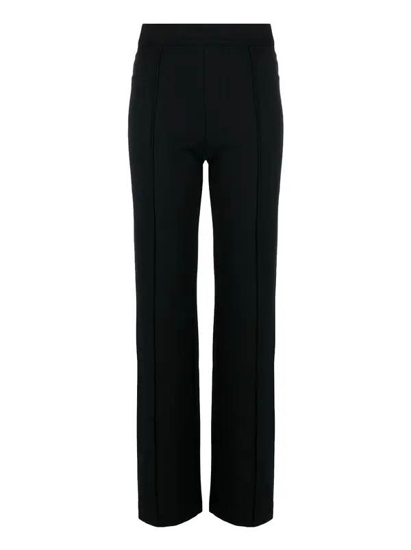 Spanx High-rise Flared Trousers - Black