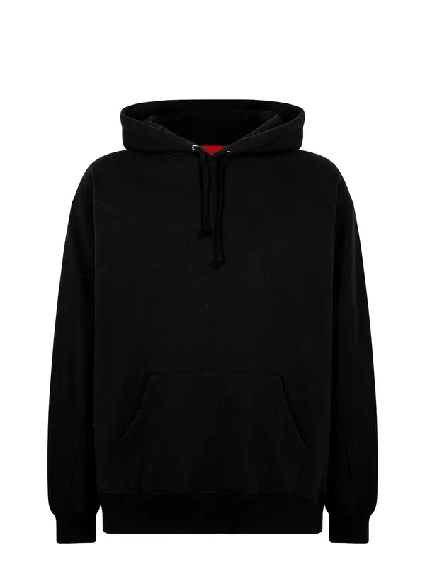 Supreme Cropped Paneled Hoodie - Black