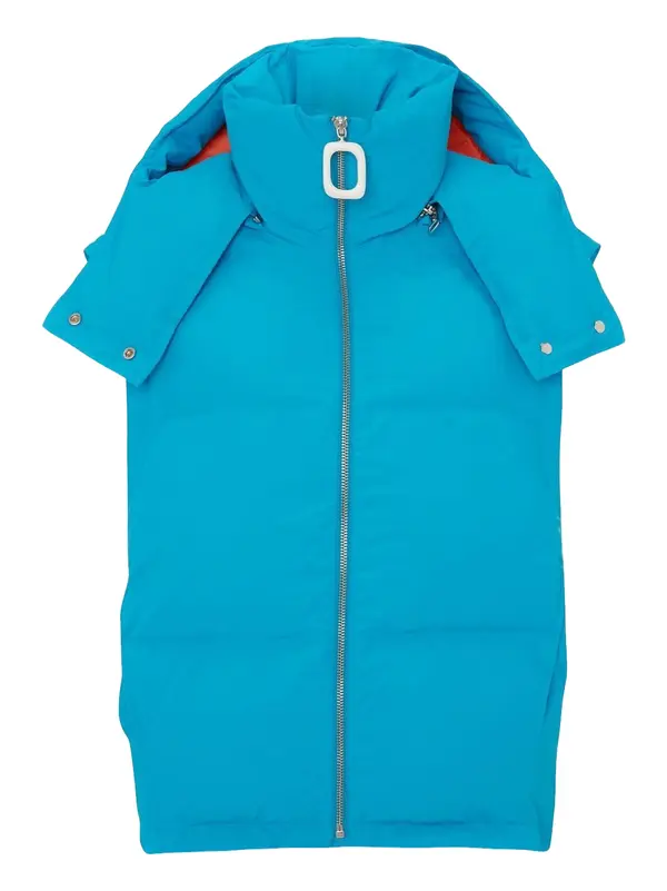 JW Anderson Hooded Puffer Gilet - Blue