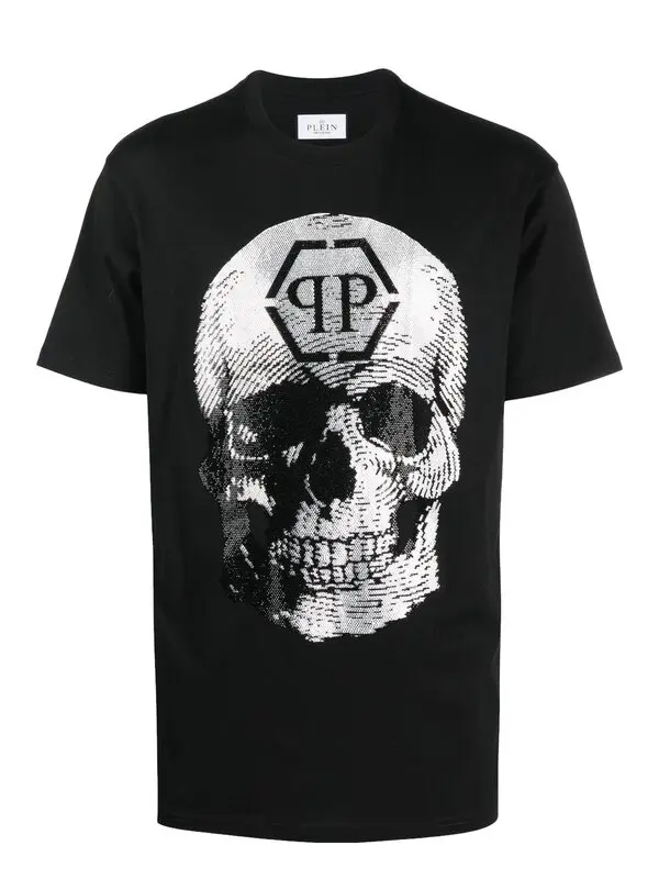 Philipp Plein Ss Skull Print T-shirt - Black