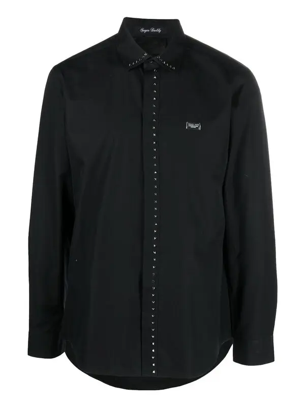 Philipp Plein Stud-detail Shirt - Black