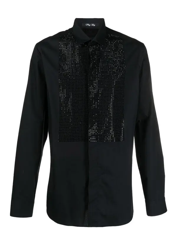 Philipp Plein Sartorial Stud-embellished Shirt - Black