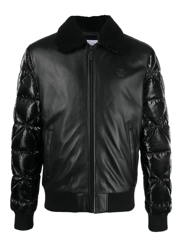 Philipp Plein Padded Flight Jacket - Black