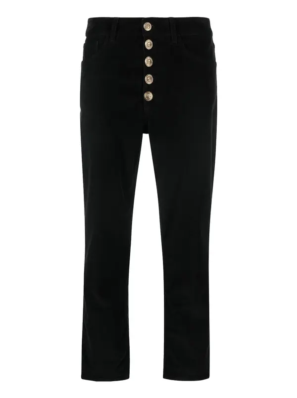 DONDUP Cropped Trousers - Black
