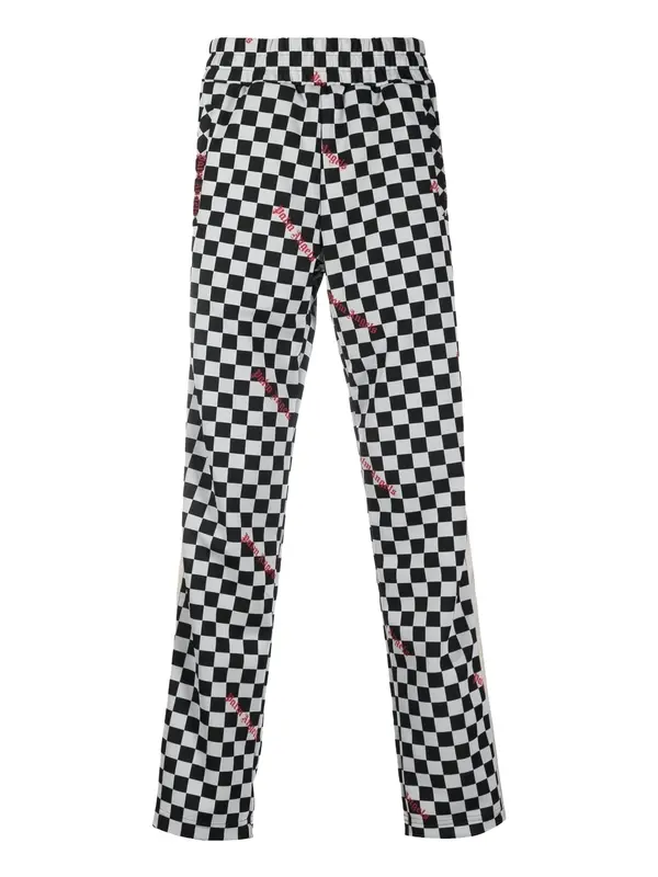 Palm Angels Jacquard Damier Classic Track Pants - Black