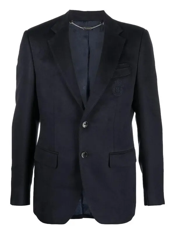 BILLIONAIRE Fitted Single-breasted Blazer - Blue