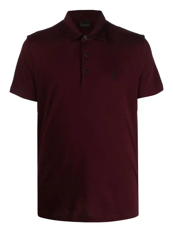 BILLIONAIRE Logo-print Cotton Polo Shirt - Purple