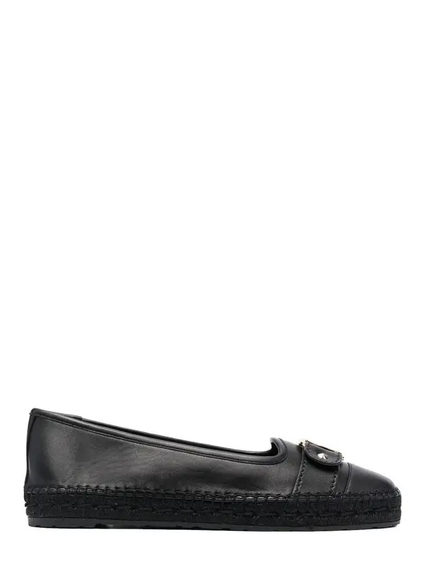 FERRAGAMO Vara Buckle Espadrilles - Black