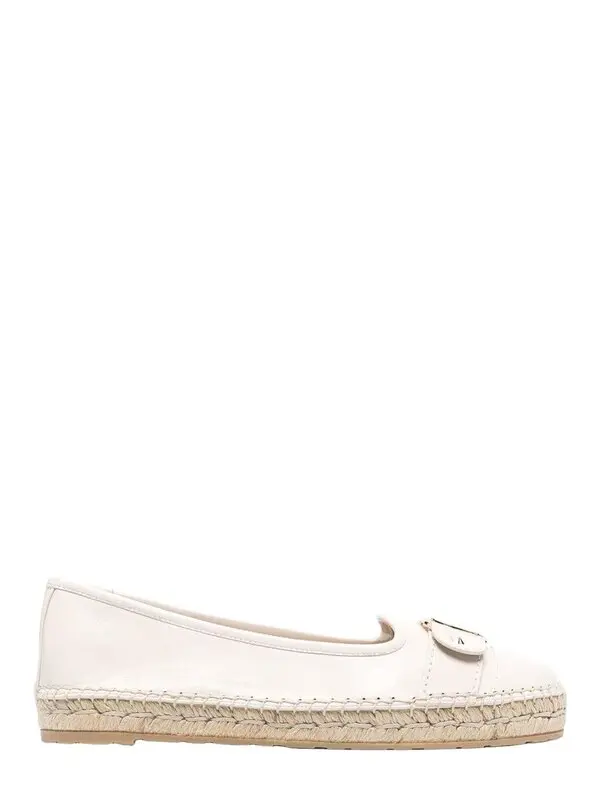 FERRAGAMO Vara Buckle-detail Espadrilles - Neutrals