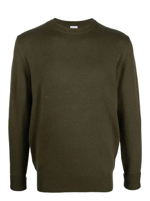 Aspesi Crew Neck Knitted Sweater - Green