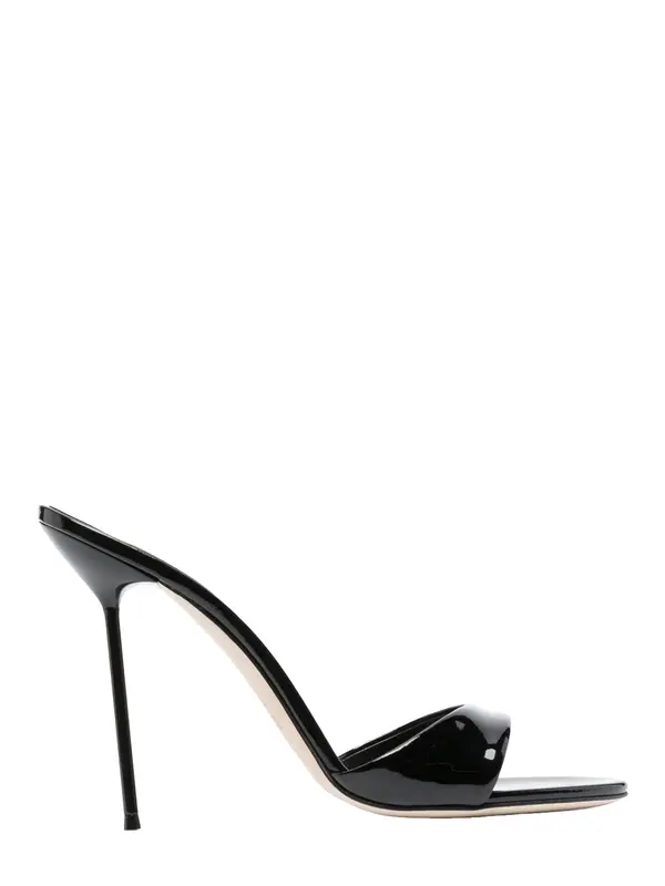 Paris Texas 105mm Lidia Patent-leather Sandals - Black