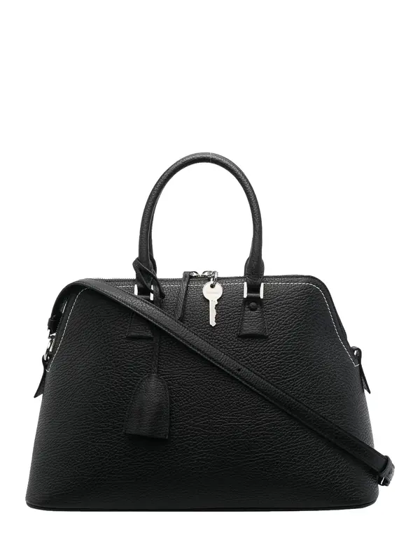 MAISON MARGIELA Multi-pocket Leather Tote - Black