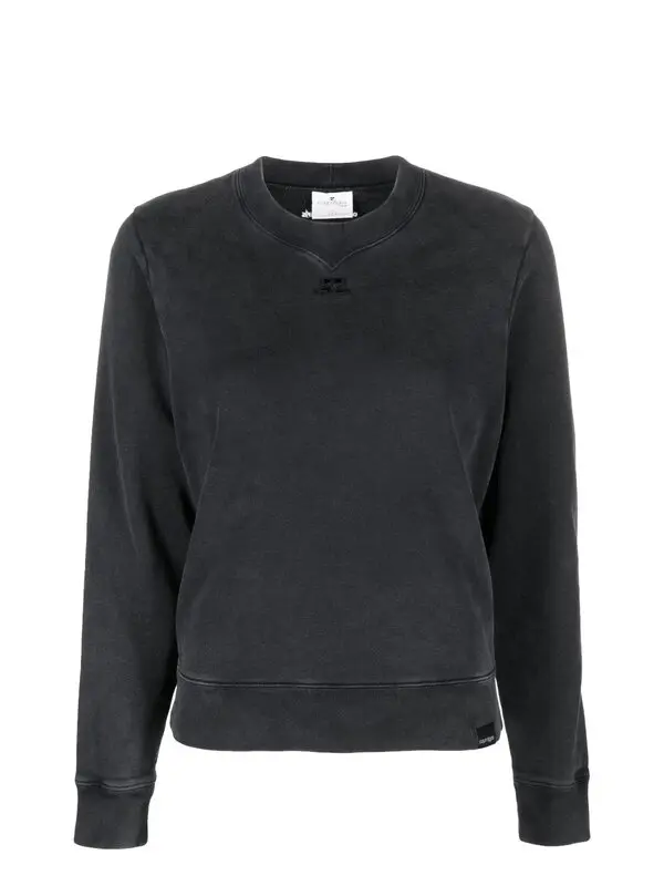 COURREGES Crew-neck Sweatshirt - Grey