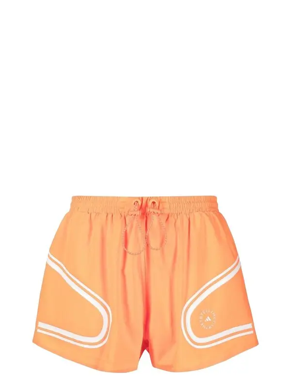 Adidas By Stella McCartney Truepace Running Shorts With Graphic Print - Orange