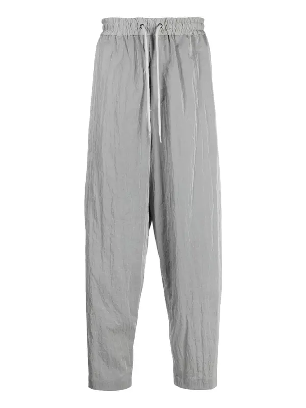 FUMITO GANRYU Drawstring-waistband Track Pants - Grey