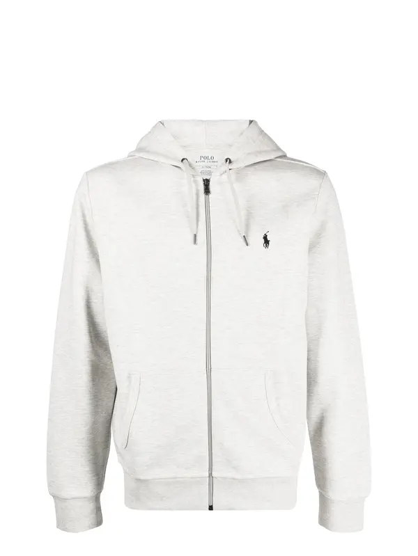 Polo Ralph Lauren Pony Logo Zip-up Hoodie - Grey