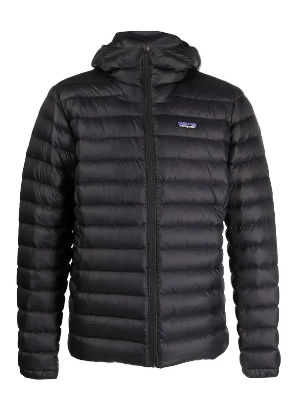 Patagonia Logo-patch Padded Down Jacket - Black