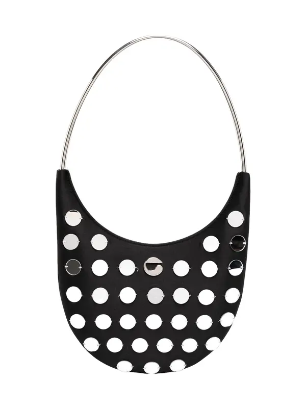 Coperni Polka-dot Stud Shoulder Bag - Black