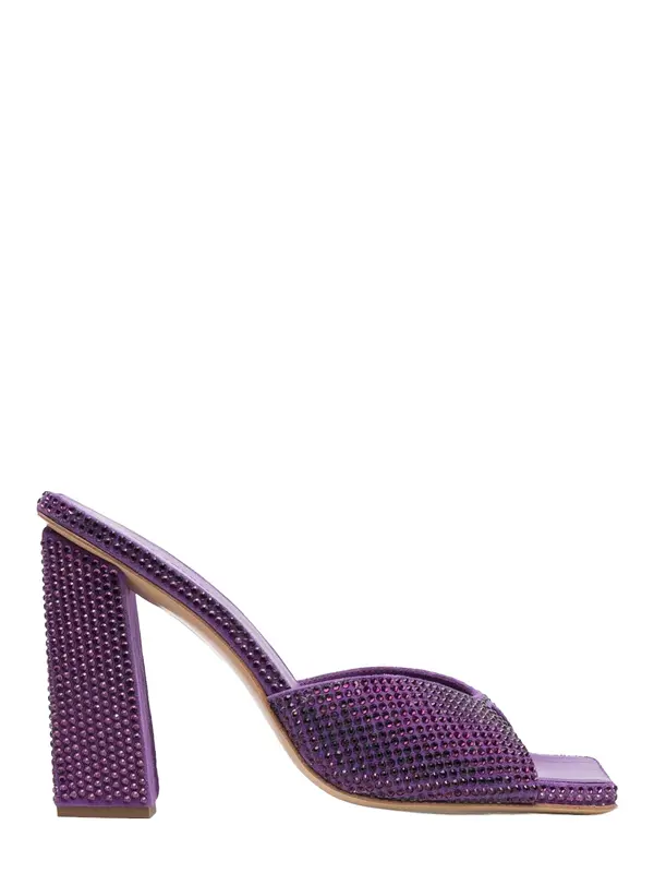 GIABORGHINI Glass-crystal Embellished Sandals - Purple