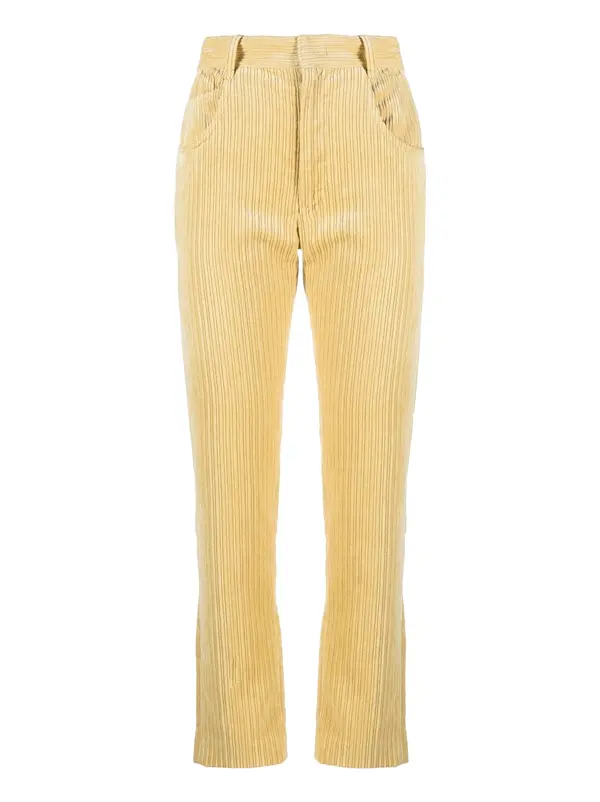 Isabel Marant Tilorsya Corduroy Trousers - Yellow