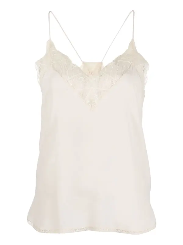 Zadig&Voltaire Christy Silk Camisole - Neutrals