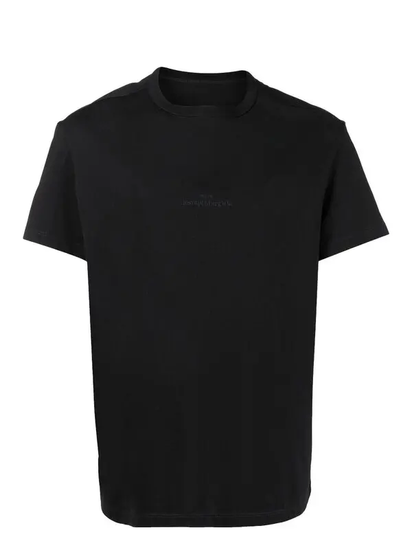 MAISON MARGIELA Logo-print Cotton T-shirt - Black