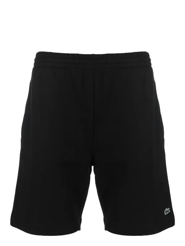 Lacoste Logo-patch Track Shorts - Black