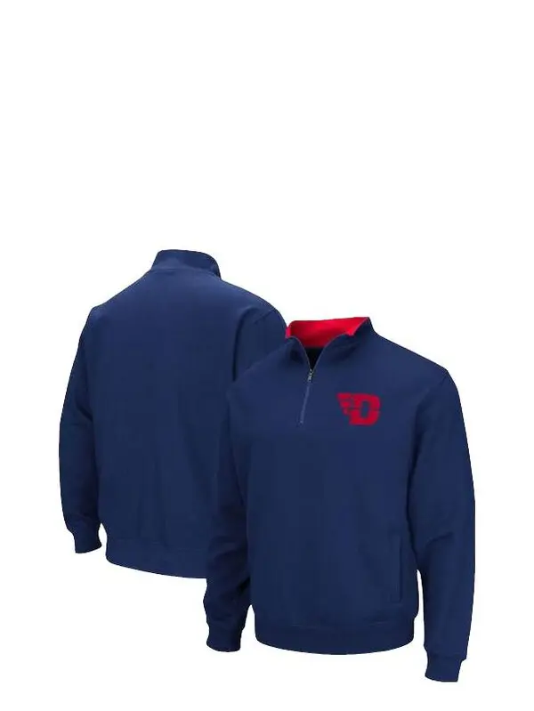 COLOSSEUM Dayton Flyers Tortugas Logo Quarter-zip Jacket - Navy