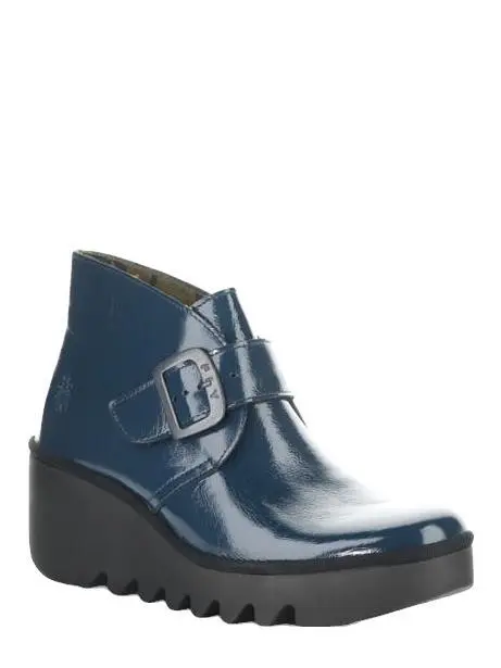 Fly London Birt Wedge Bootie - 014 Navy