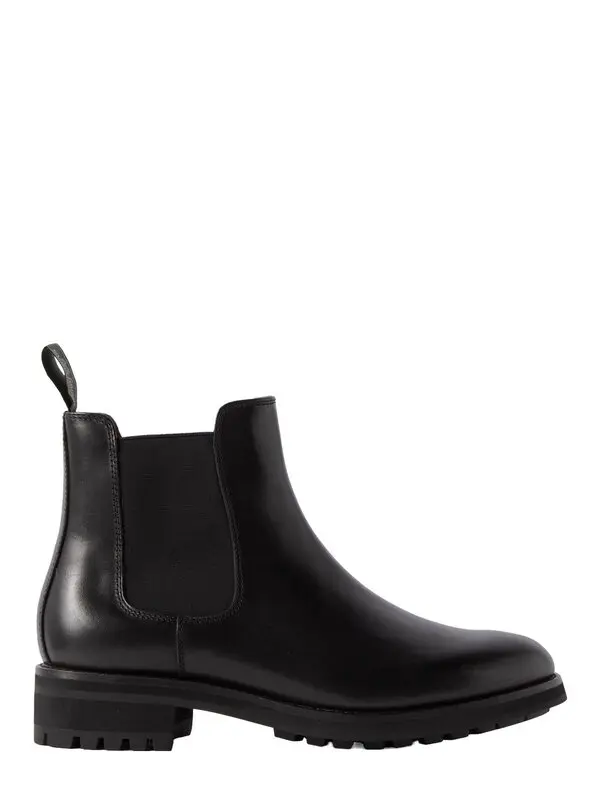 Polo Ralph Lauren Bryson Leather Chelsea Boots - Black