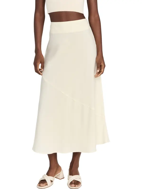 APIECE APART Ami Slip Midi Skirt - Cream