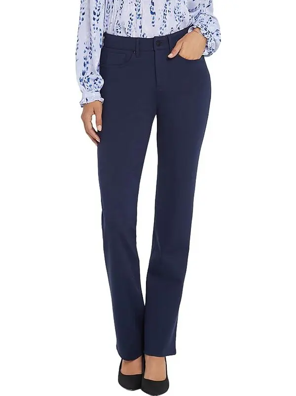 NYDJ Marilyn Straight Ponte Pants - Oxford Navy