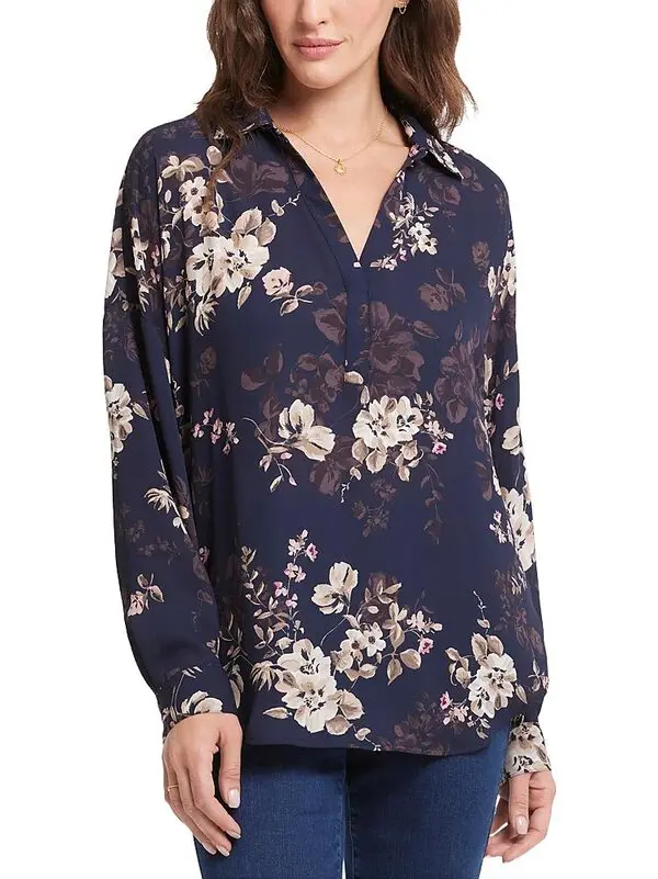 NYDJ Becky Dot Print Blouse - Ottavia