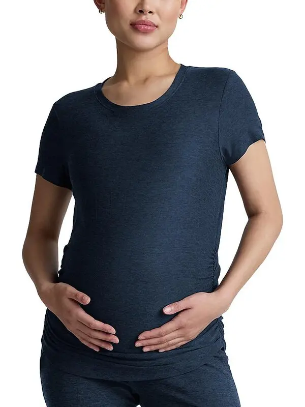 Beyond Yoga On The Down Low Maternity Top - Nocturnal
