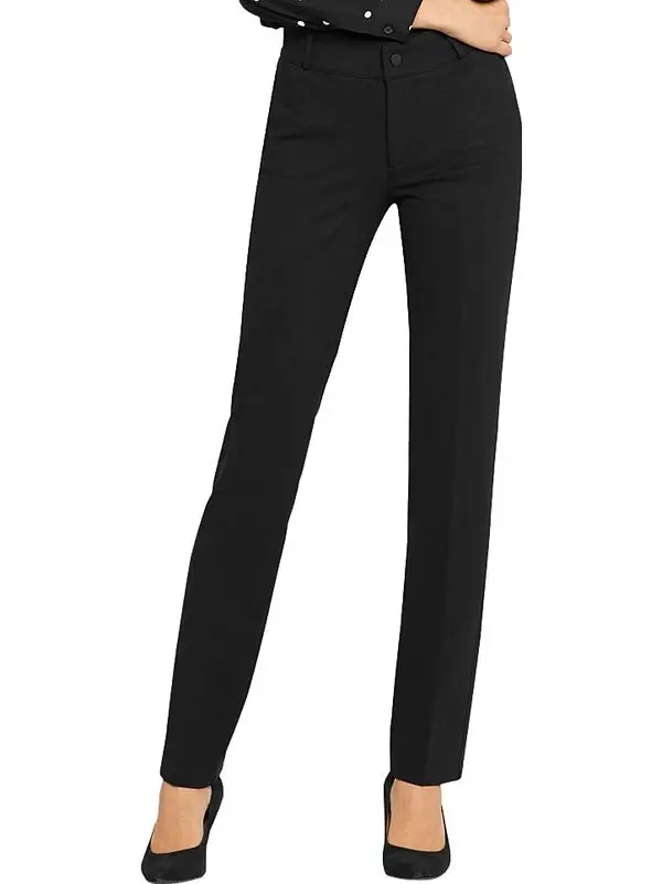 NYDJ Classic Straight Leg Trousers - Black