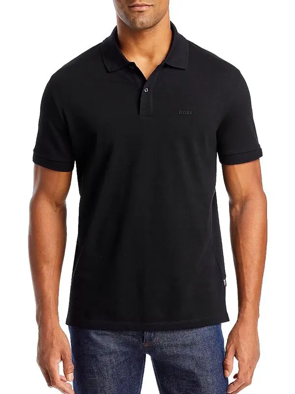 BOSS Pallas Regular Fit Polo Shirt - Black