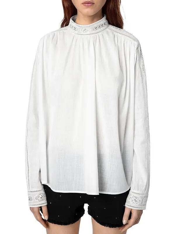 Zadig&Voltaire Eyelet Trim Blouse - Judo