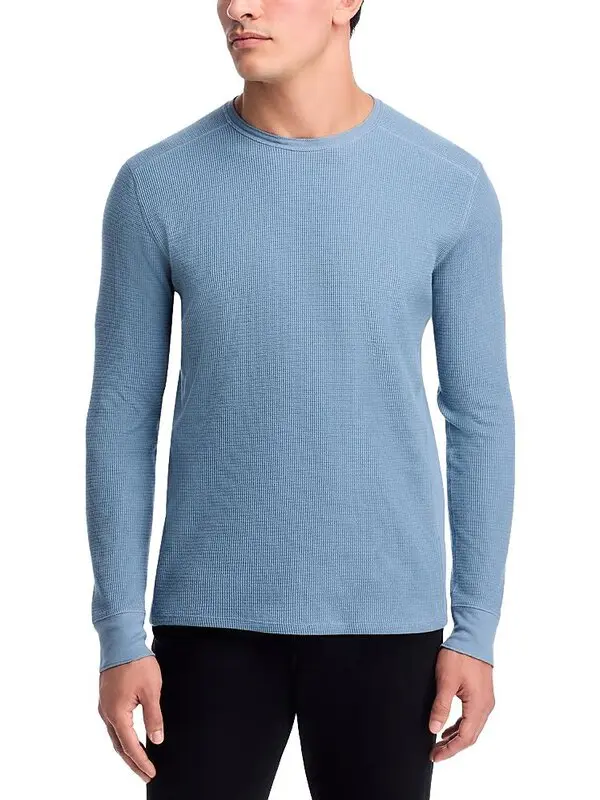 Vince Thermal Crewneck Shirt - Parlor Blue
