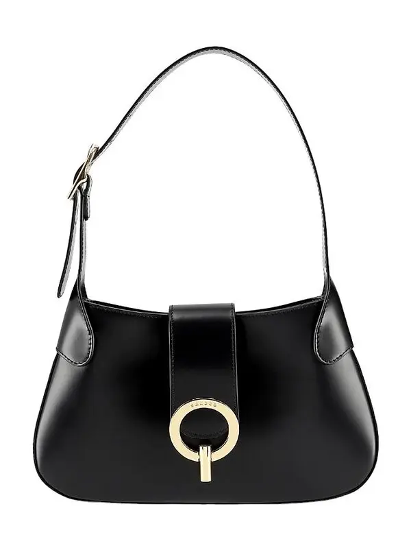 Sandro Sweet Janet Leather Shoulder Bag - Black