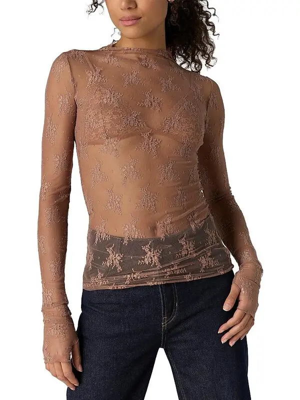 Free People Lady Lux Layering Top - Chocolate